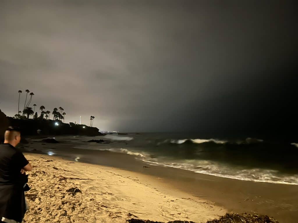 Laguna Beach at Night - tastecaliforniatravel.com